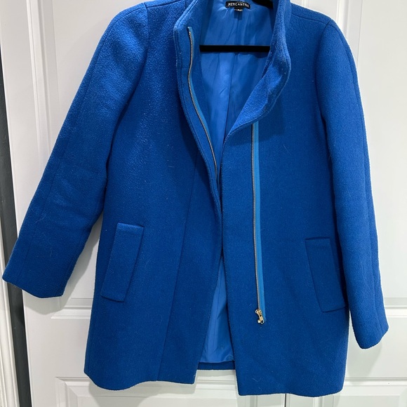 J. Crew | Jackets & Coats | J Crew Royal Blue Pea Coat | Poshmark